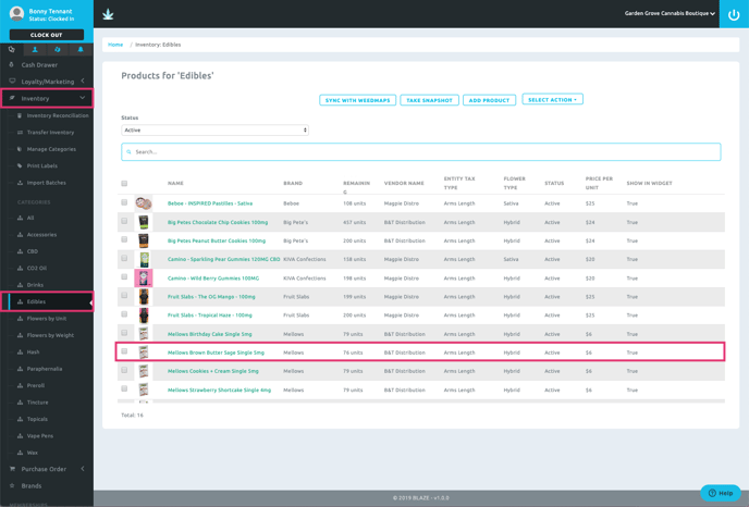 Retail | Adding Batch Info & Inventory Counts to Blaze